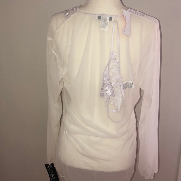 Escante | Intimates & Sleepwear | Sheer Sleep Shirt With Matching Thong ...